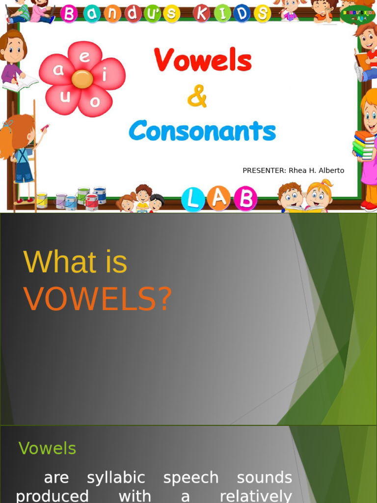 Vowel and Consonant | PDF | Vowel | Consonant