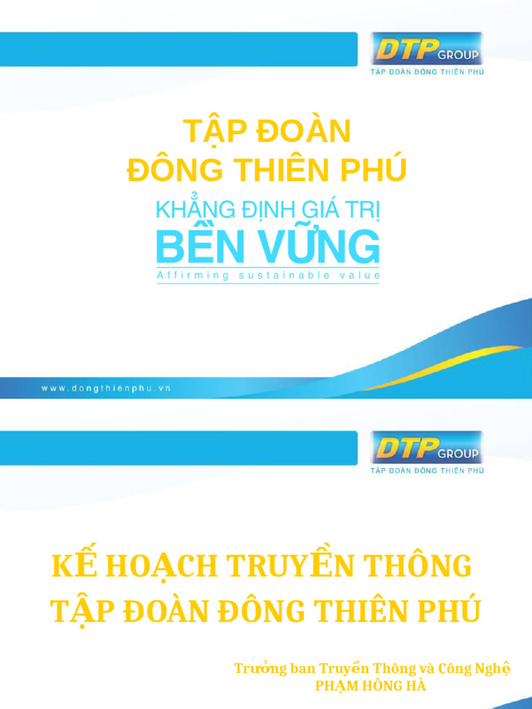 Ke Hoach Truyen Thong DTP | PDF