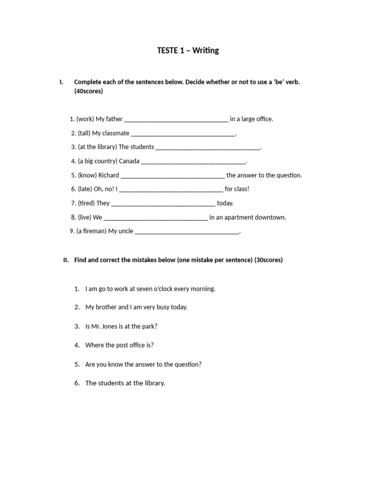 Test 1 Writing Pdf