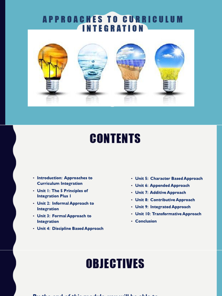 Approaches To Integration | PDF | Curriculum | Hadith