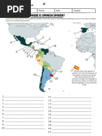 Spanish Countries and Capitals Map Guide | PDF | Spanish Language ...