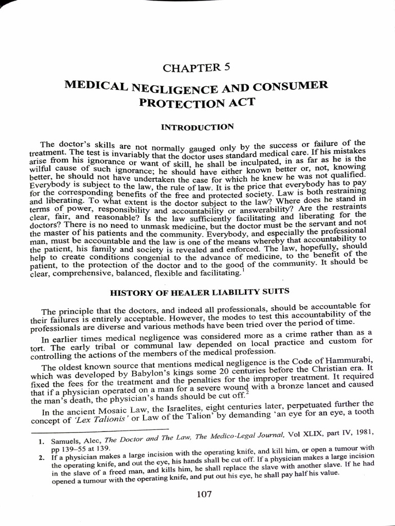Medical Negligence Notes | PDF