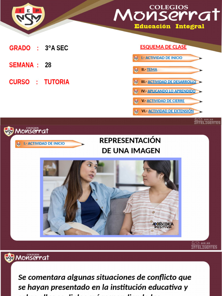 Tformato de Diapositivas 3ro A Sec Tutoria | PDF | Negociación | Psicología Social