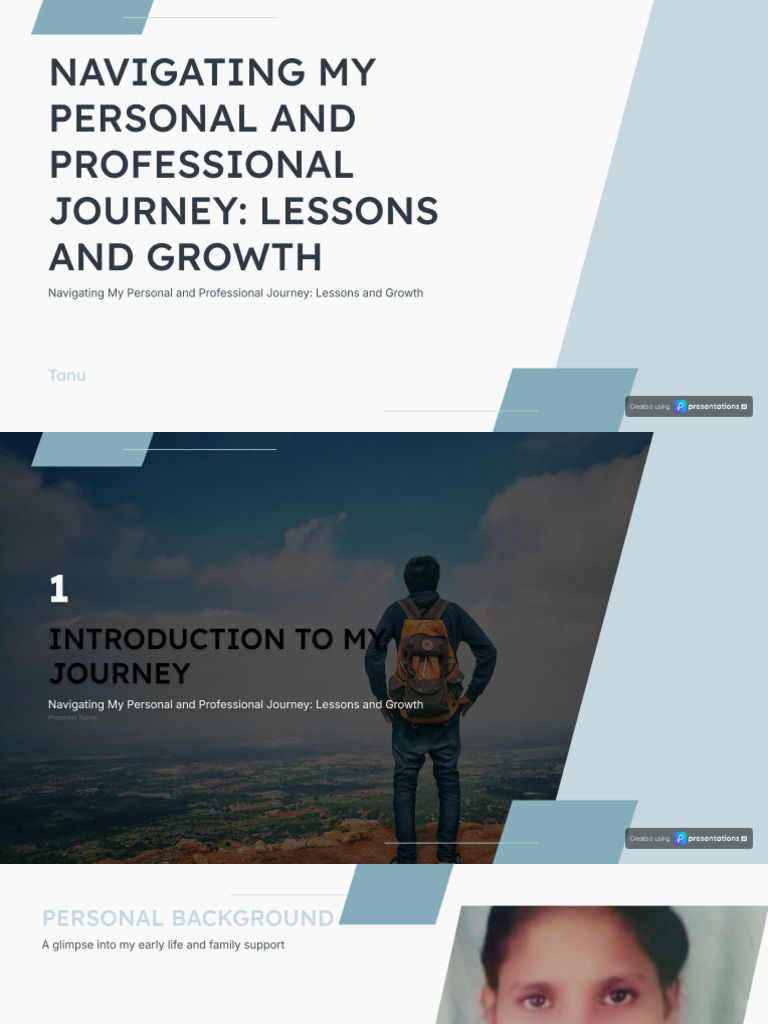 Personal and Professional Journey | PDF