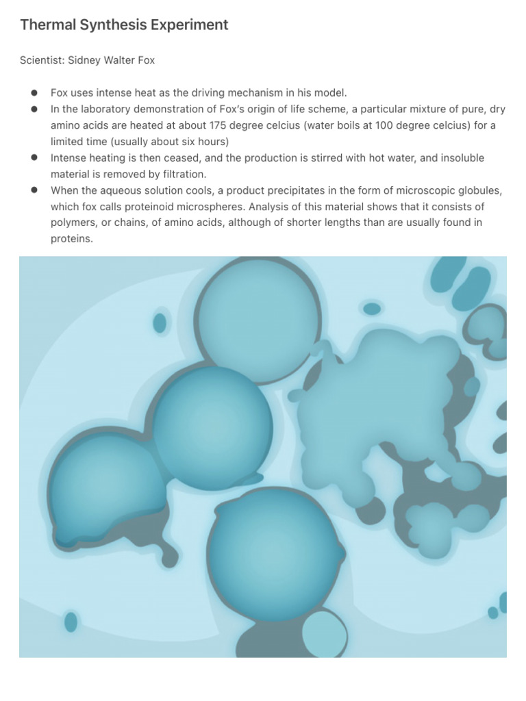 Thermal Synthesis Experiment 2 | PDF | Hydrothermal Vent | Abiogenesis