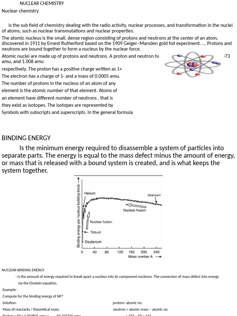 Nuclear Chemistry Lec 9 | PDF | Radioactive Decay | Nuclear Physics