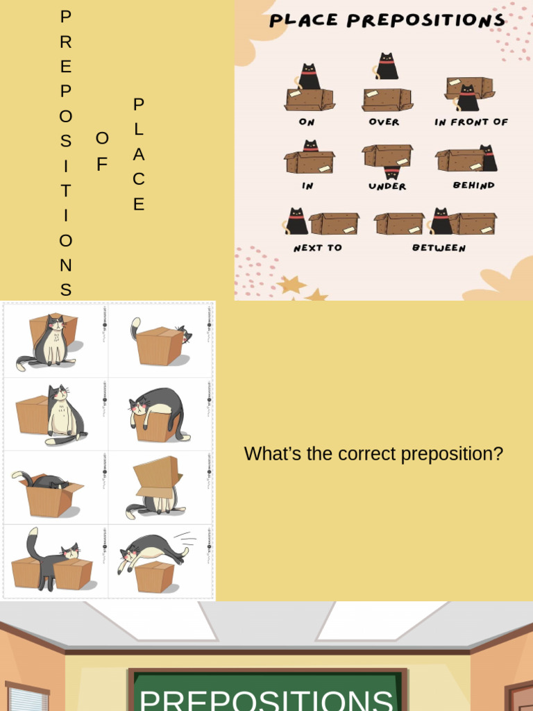 Prepositions of Place Worksheet | PDF