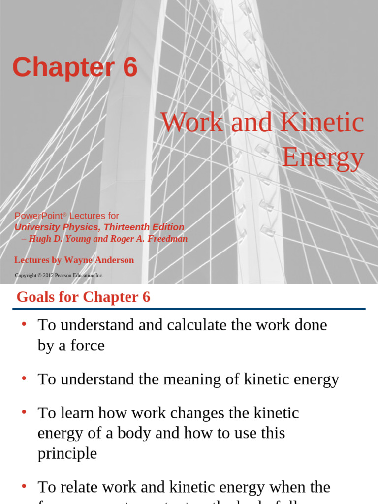 CH-06, Work and Kinetic Energy | PDF | Force | Mechanical Engineering