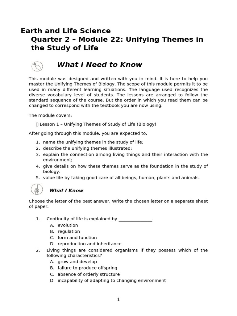 Unifying-Themes | PDF | Life | Evolution