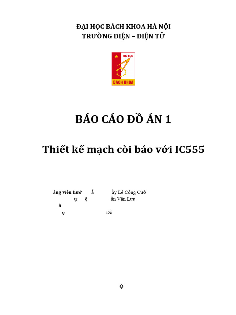 Bao Cao Đo An1 - Tran Van Luu - 20212870 1.1m | PDF