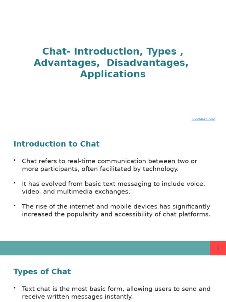 Chat - Introduction, Types, Advantages, Disadvantages, Applications ...