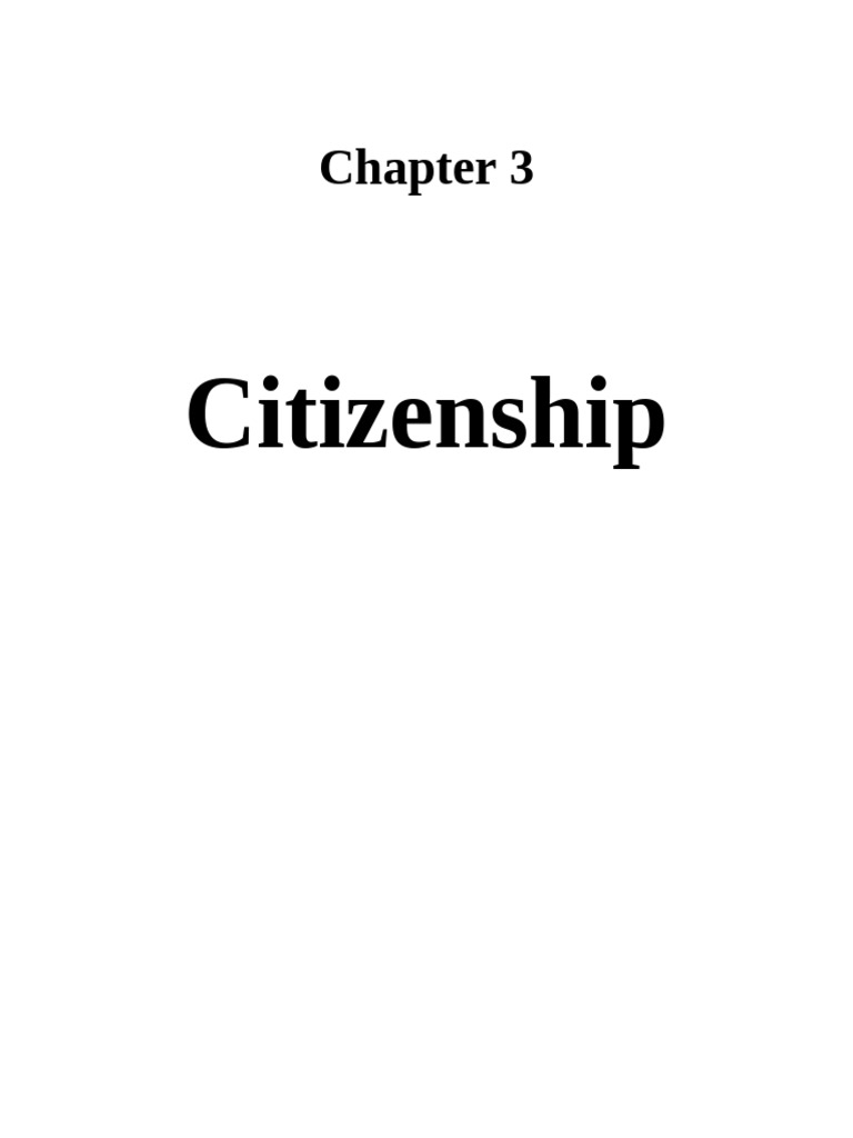 3-CWTS-1_Citizenship Module | PDF | Citizenship | Naturalization