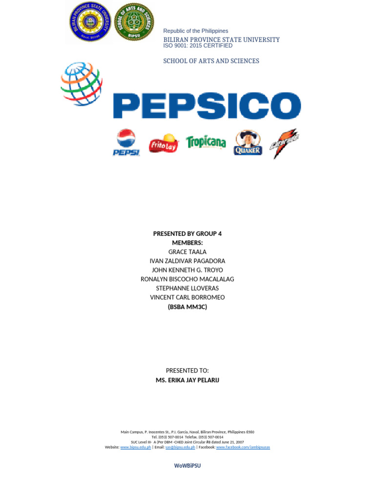 Group 4 Pepsi Historical | PDF | Pepsi Co | Pepsi