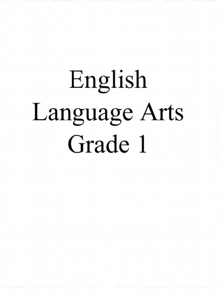 ELA and Social Studies-Grade 1 | PDF