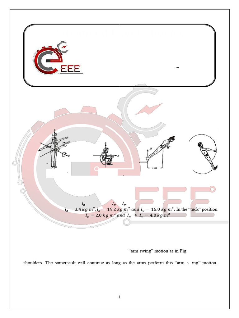 Exam 22 (AL 2025) - Jenu - English | PDF | Rotation Around A Fixed Axis ...