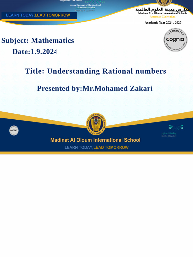 Understanding Rational Numbers in Math | PDF | Decimal | Numbers