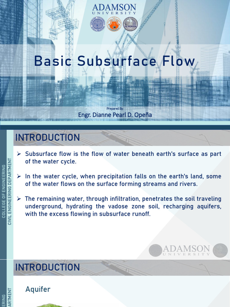5.-BASIC-SUBSURFACE-FLOW | PDF | Aquifer | Soil Mechanics