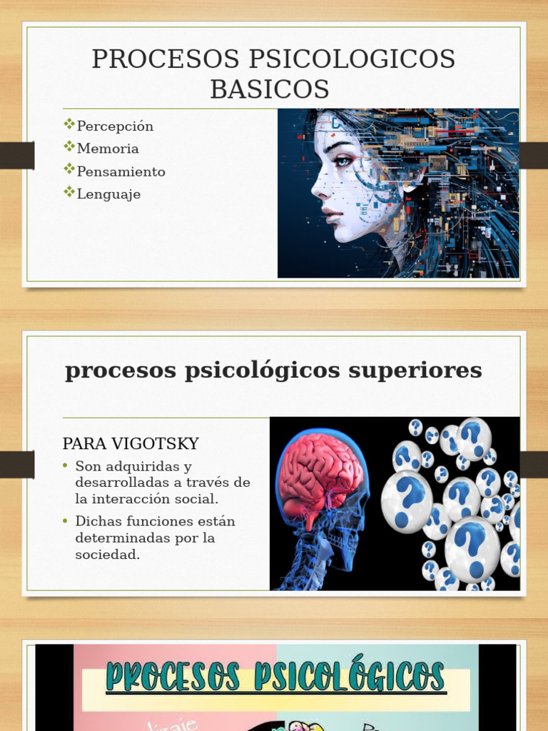 Procesos Psicologicos Basicos Diapositivas | PDF
