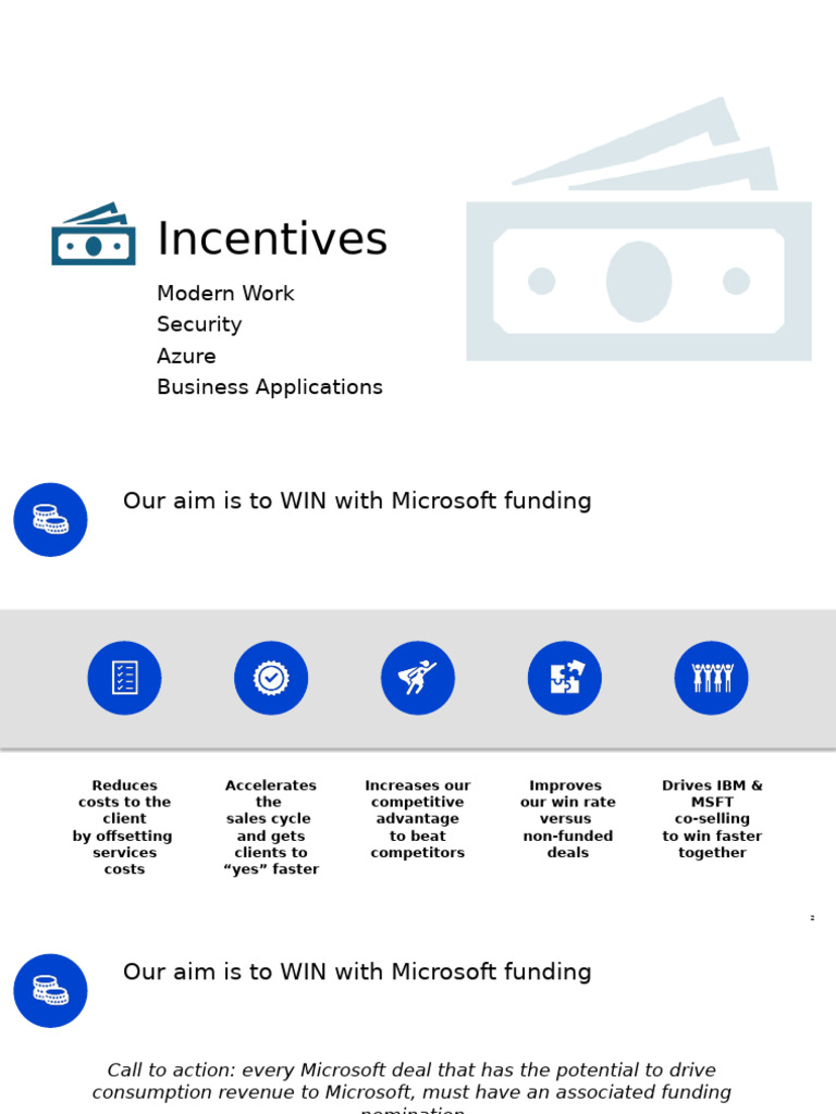 MS Funding - Incentives v4 Draft | PDF | Microsoft Azure | Microsoft