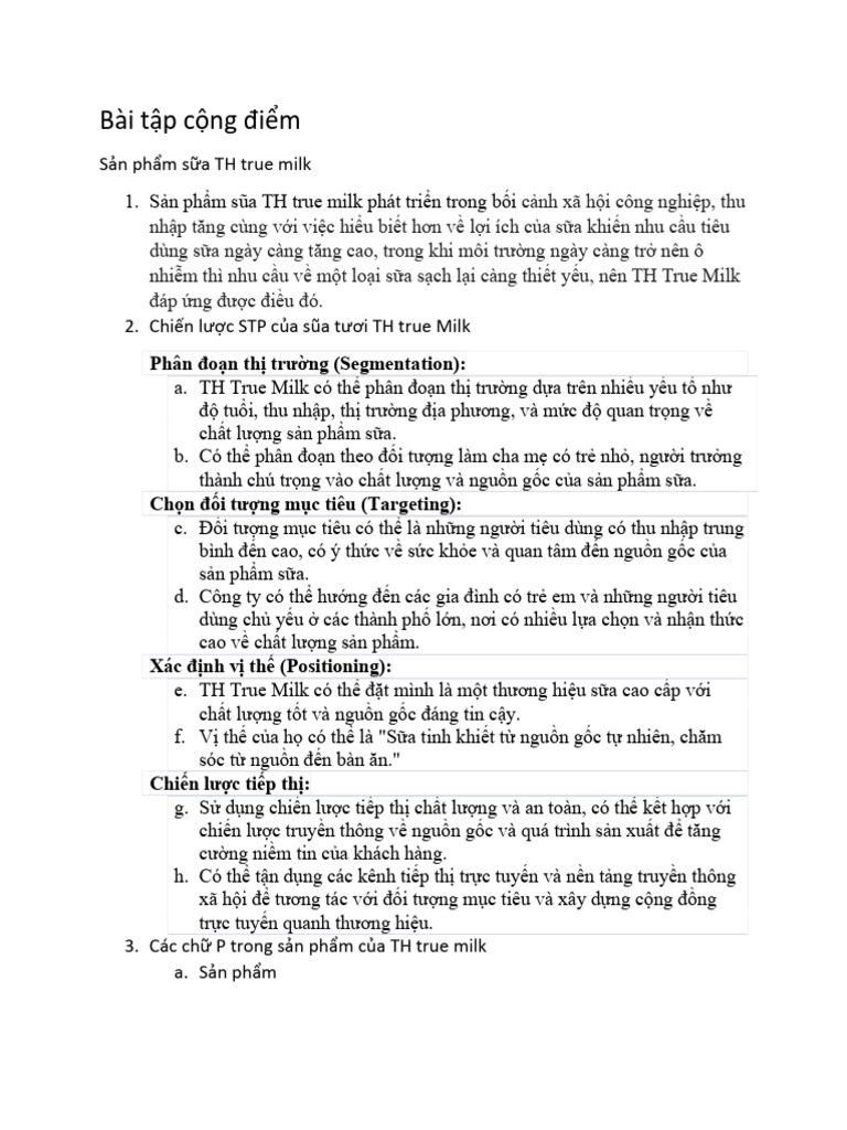 TH True Milk | PDF