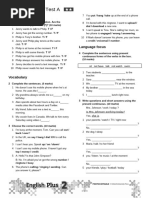English Plus 2 Unit 1 Standard Test A | PDF