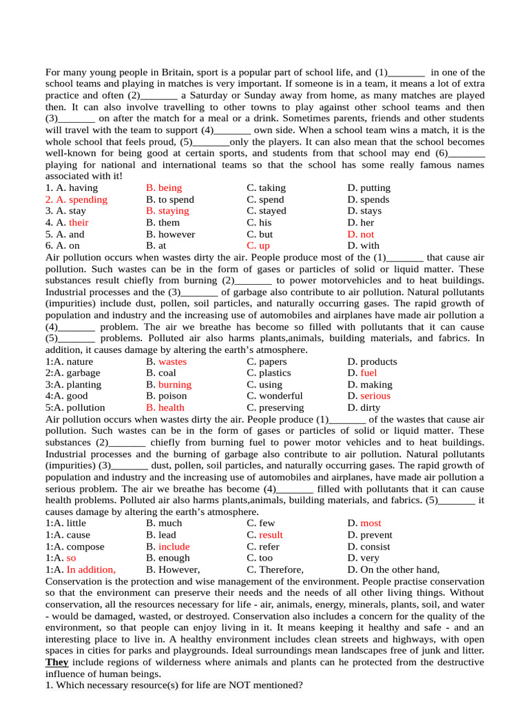 PASSAGES | PDF | Elephant | Atmosphere Of Earth