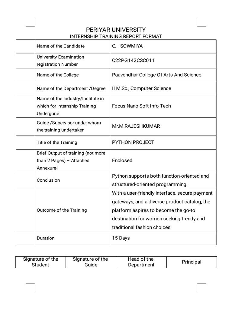 SOWMIYA Intenship | PDF | Computers