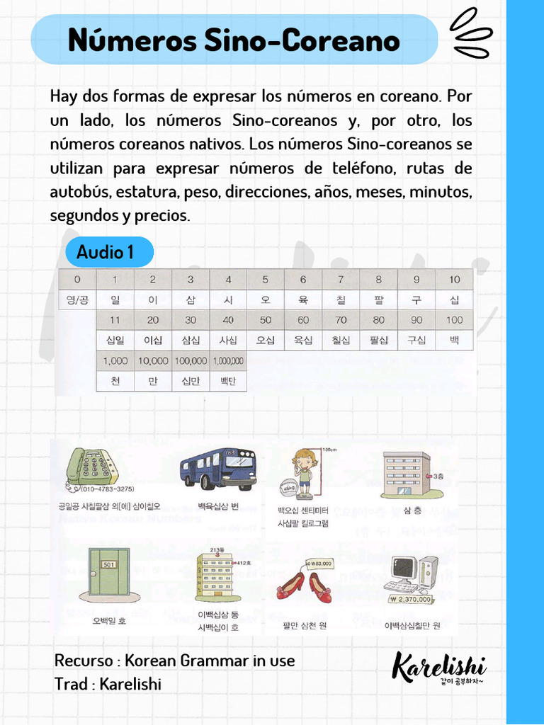 Numeros en Coreano | PDF