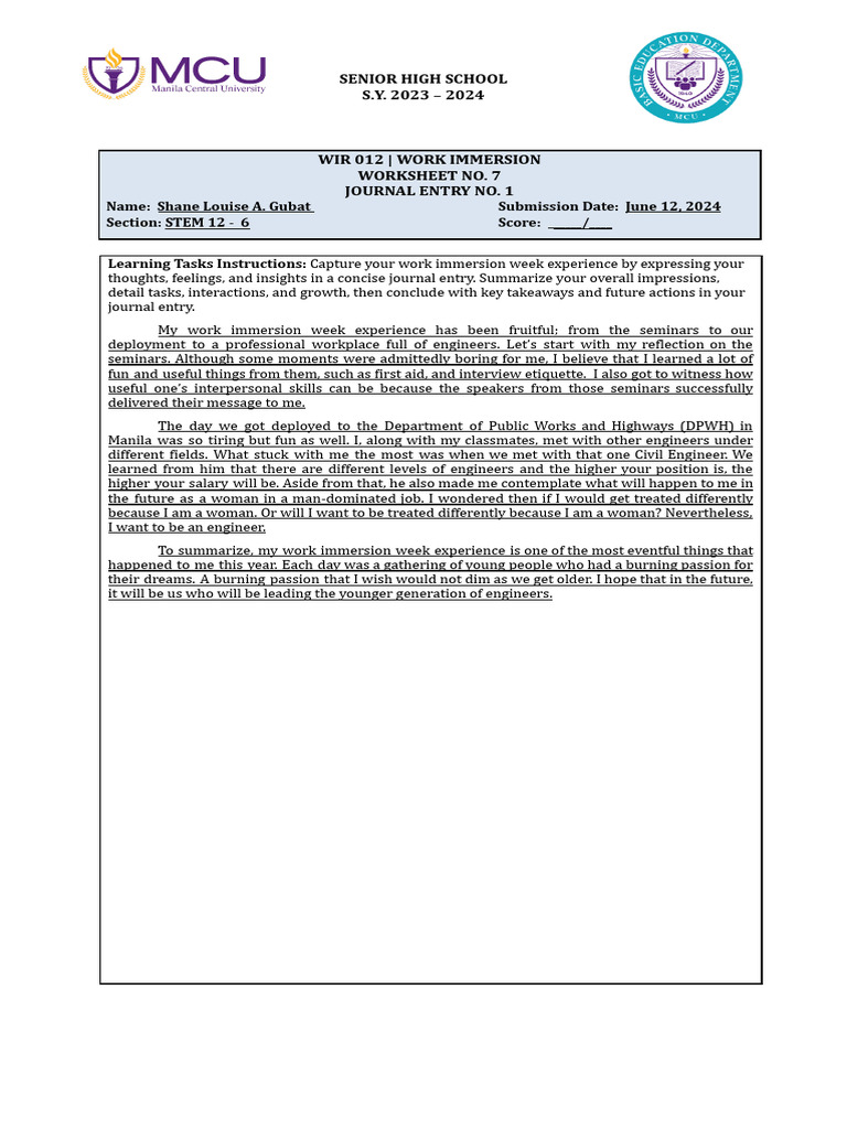 Gubat_WS7 | PDF | Human Communication