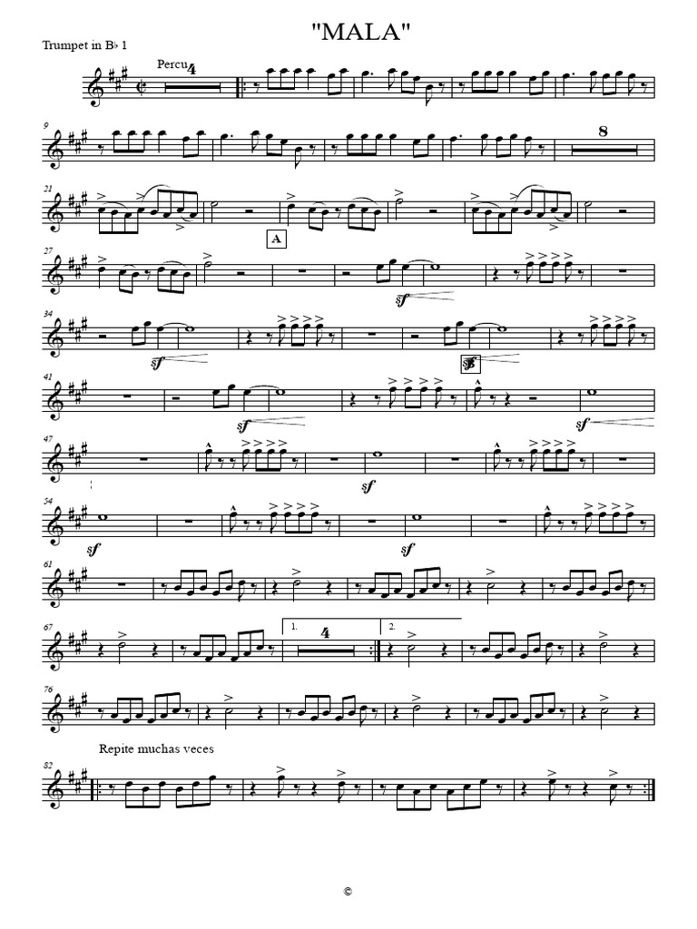 MALA - Trumpet in Bb 1 | PDF