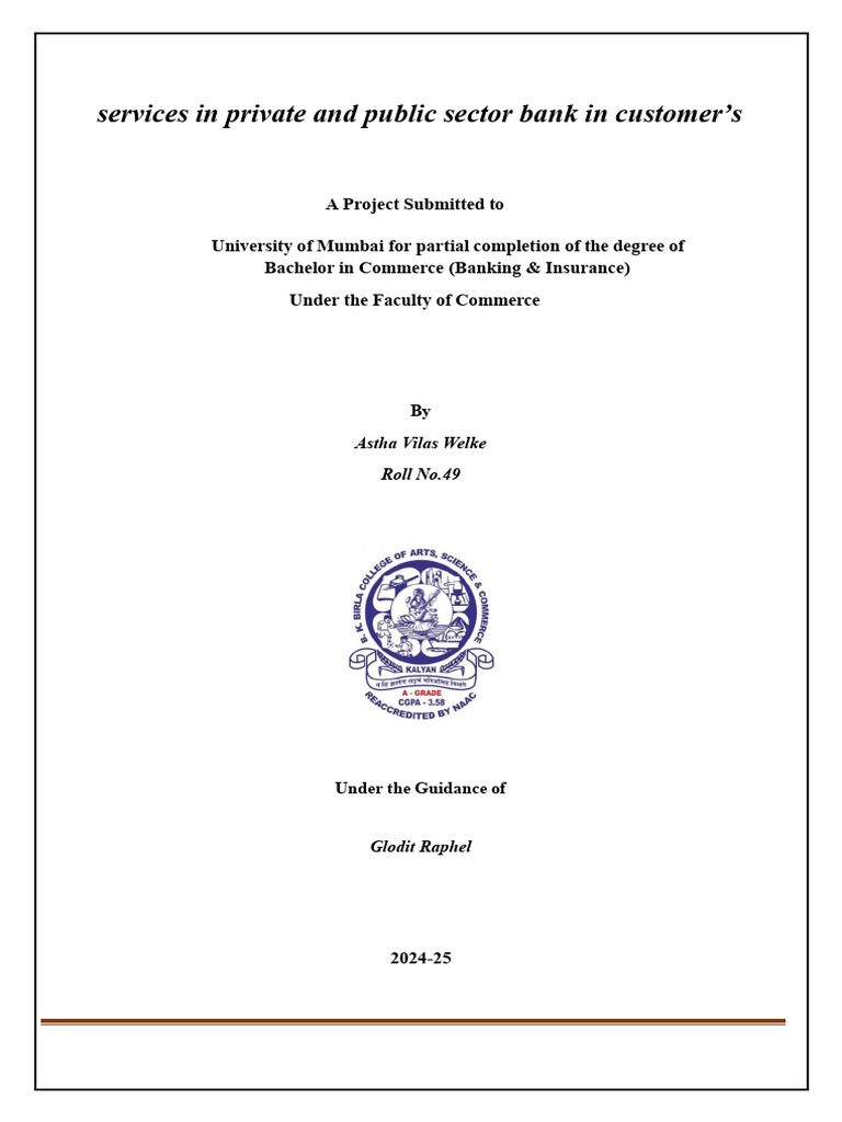 Black Book Final Report (AutoRecovered) - 2 | PDF | Credit Card | Banks