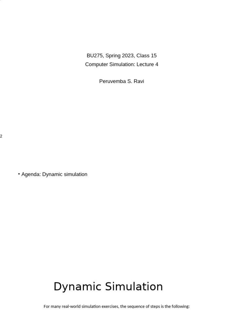 Bu275 Class 15 Spring 2023 Posted | PDF | Applied Mathematics