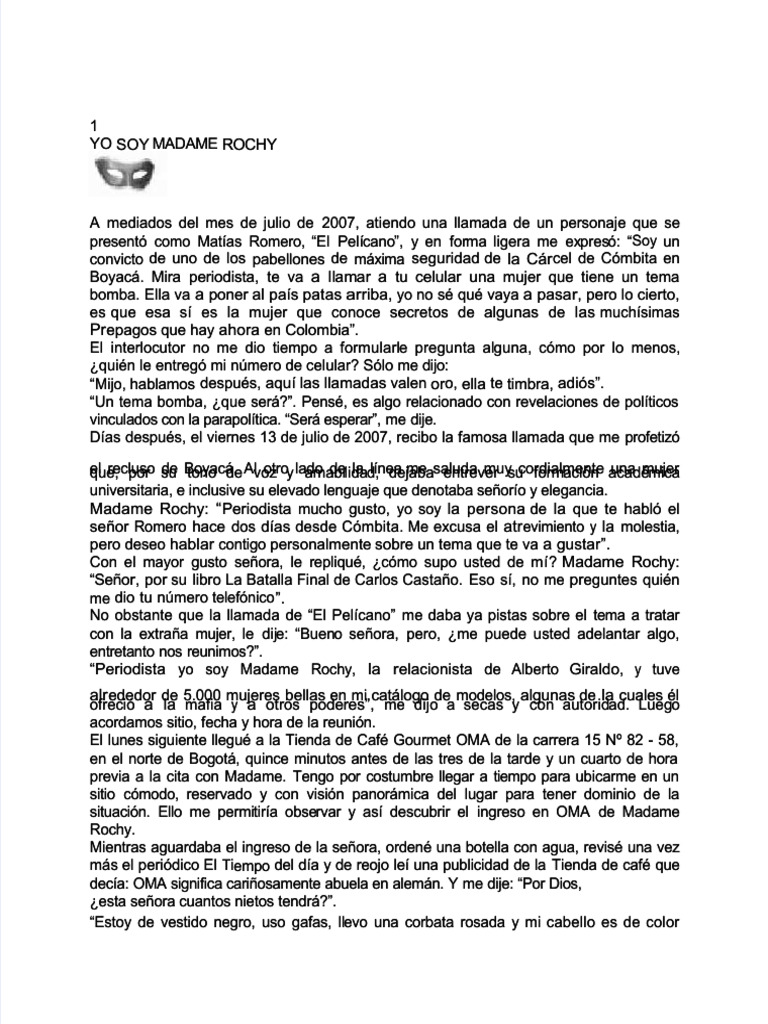 Las Prepago Madame Rochy | PDF