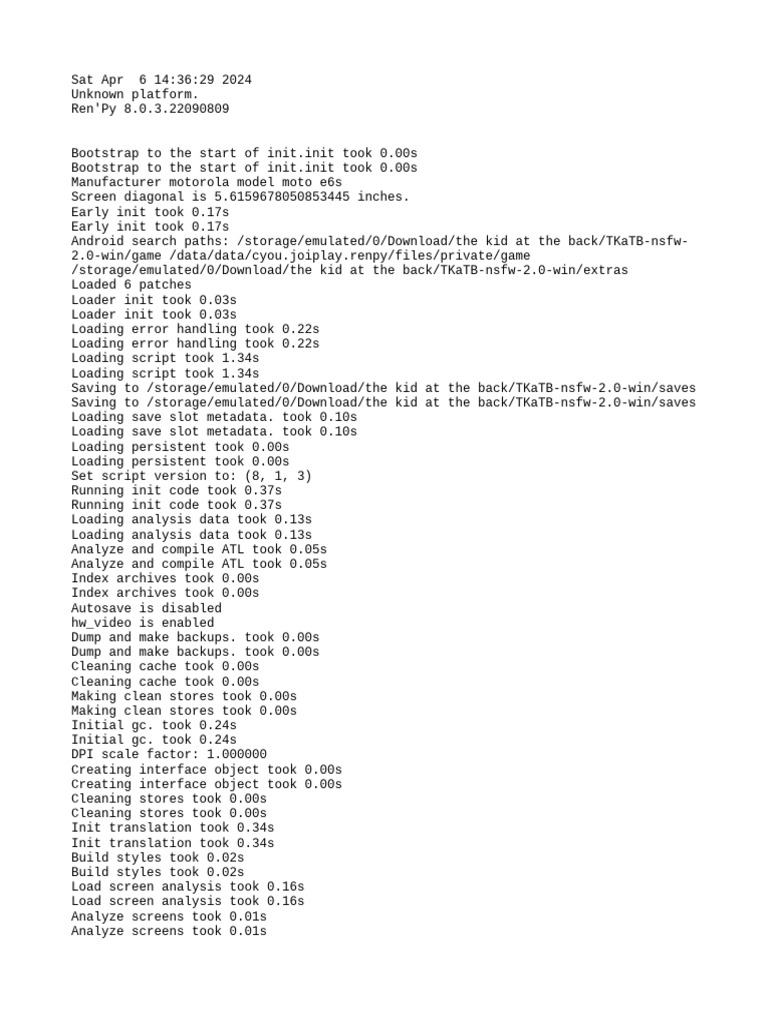 log | PDF | Booting | Computer Data Storage