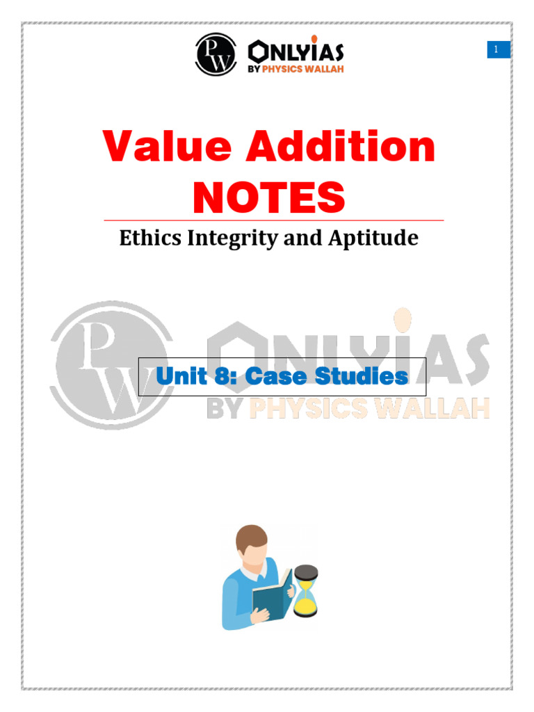 Value Addition Notes (Unit 8: Case Studies) || PDF Only | PDF | Rights ...