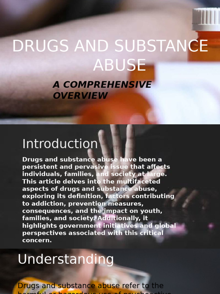 Drugs and Substances Abuse | PDF | Substance Abuse | Substance Dependence
