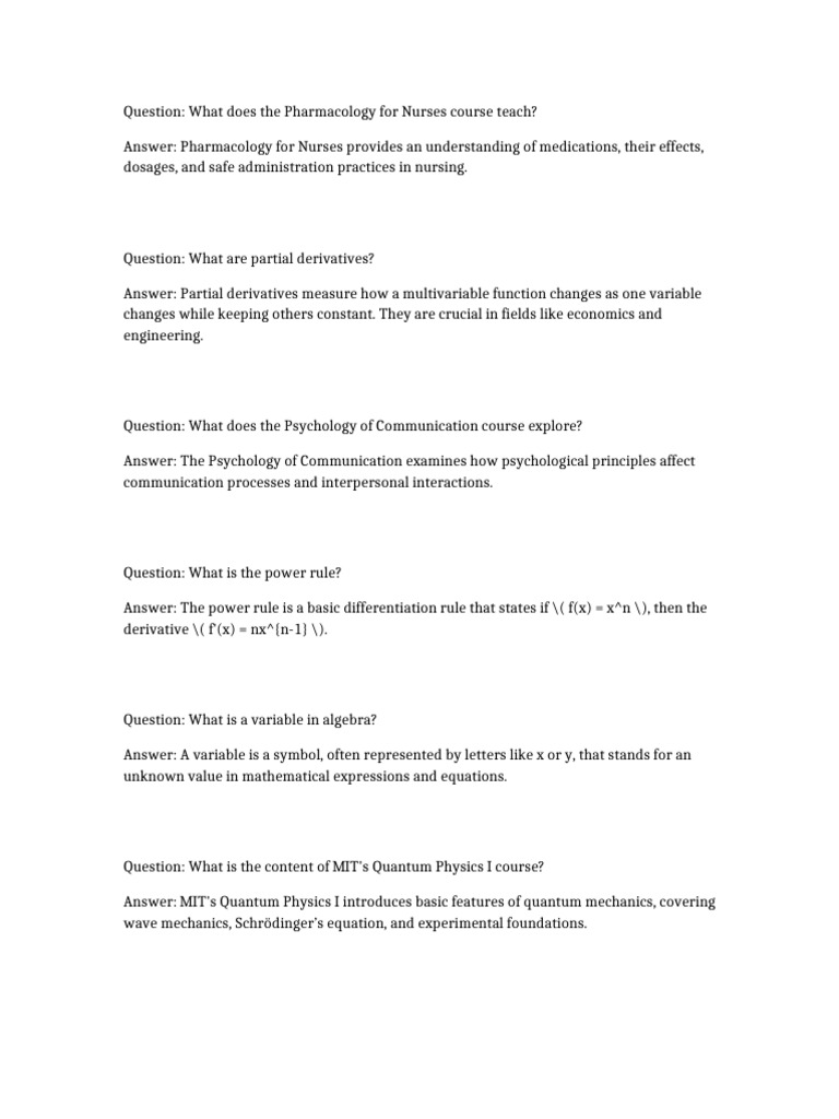 Overview of Key Academic Concepts | PDF