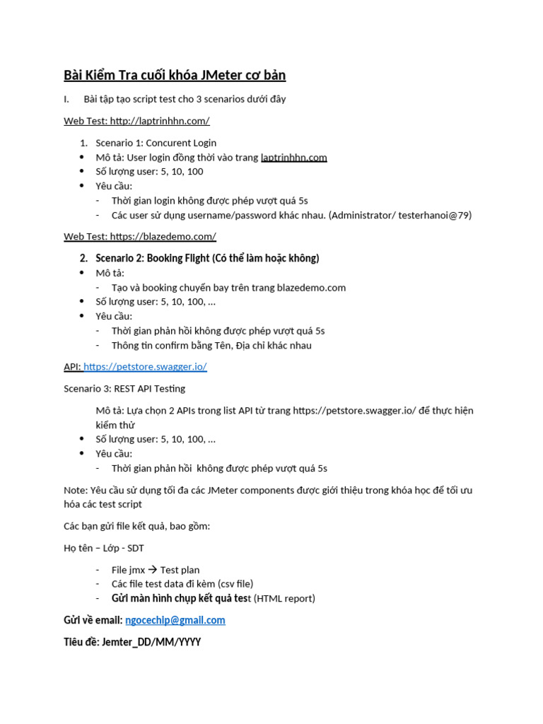 Bai Kiem Tra Cuoi Khoa | PDF