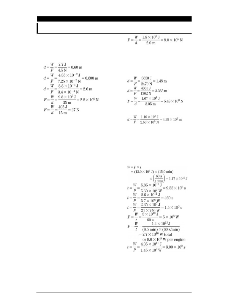 Work Power KE Math Skills Answer Key | PDF