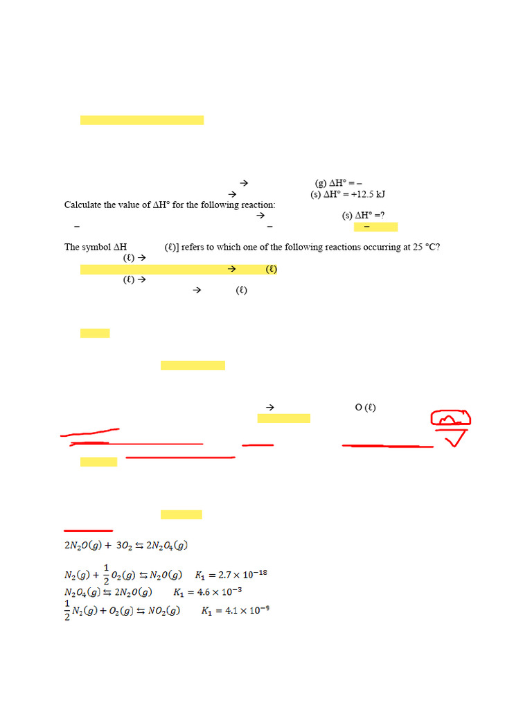 Final Exam Ge Chem | PDF | Chemical Equilibrium | Iron