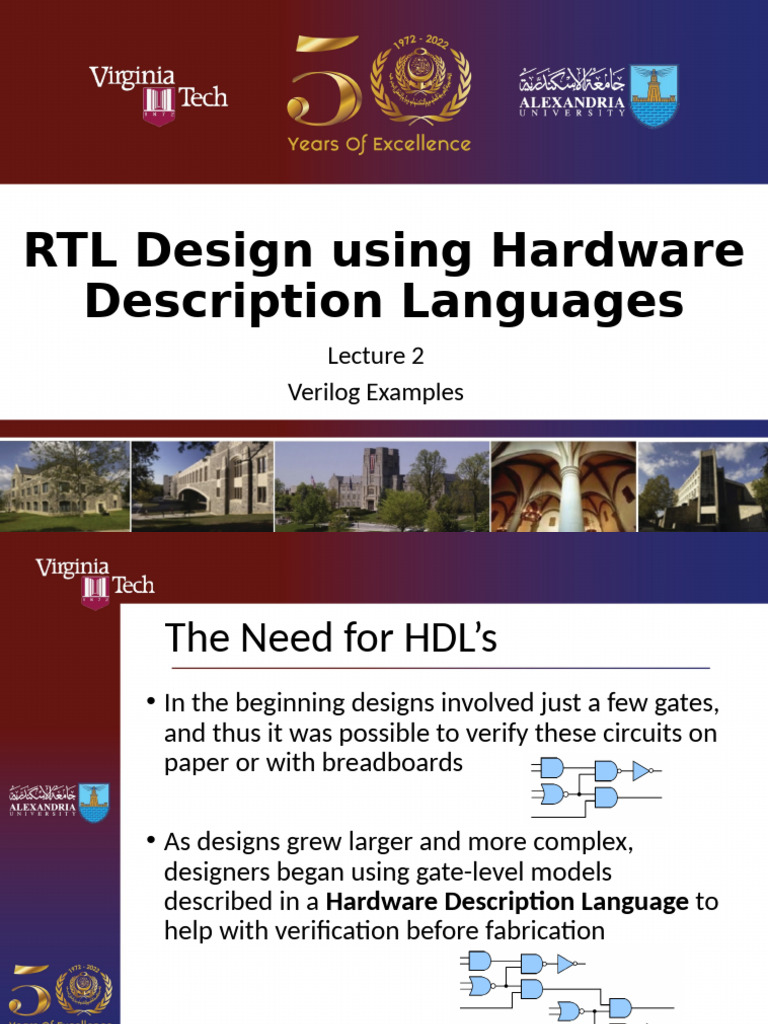 Lec 2 M1 RTL Verilog | PDF | Hardware Description Language | Computing