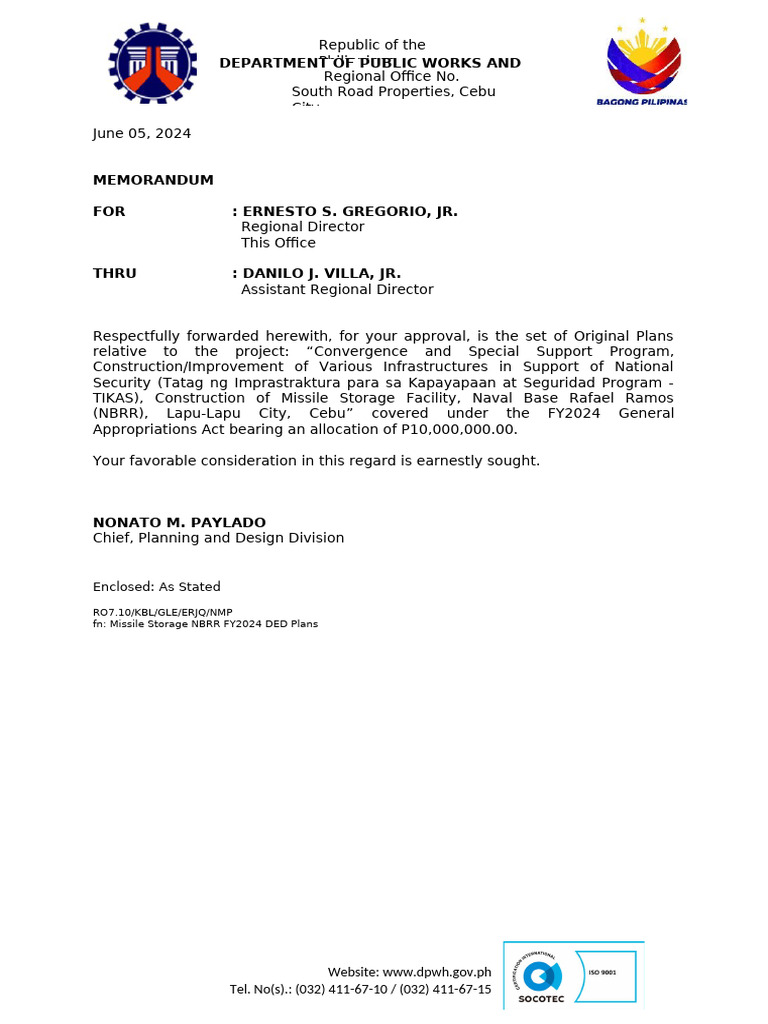 Approval Request: Missile Storage Plans | PDF