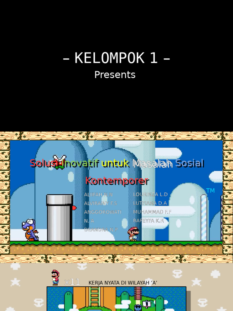Super Mario Presentation Template by @dstoryco | PDF