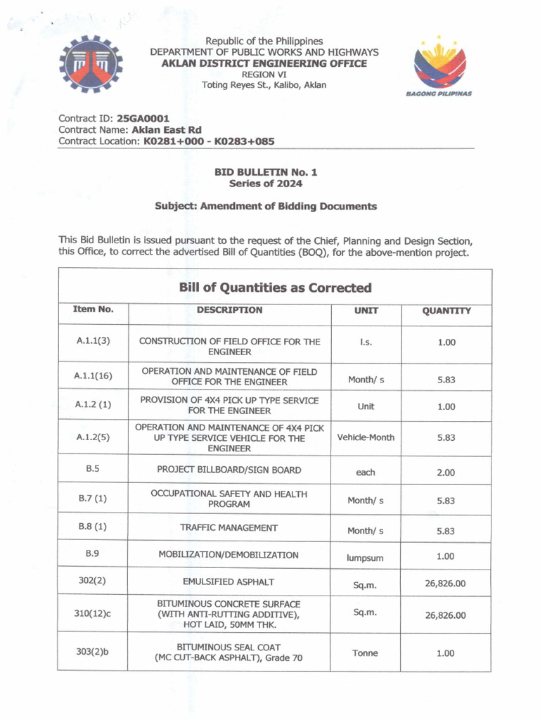 Bid_Bulletin_No._1 (1) | PDF