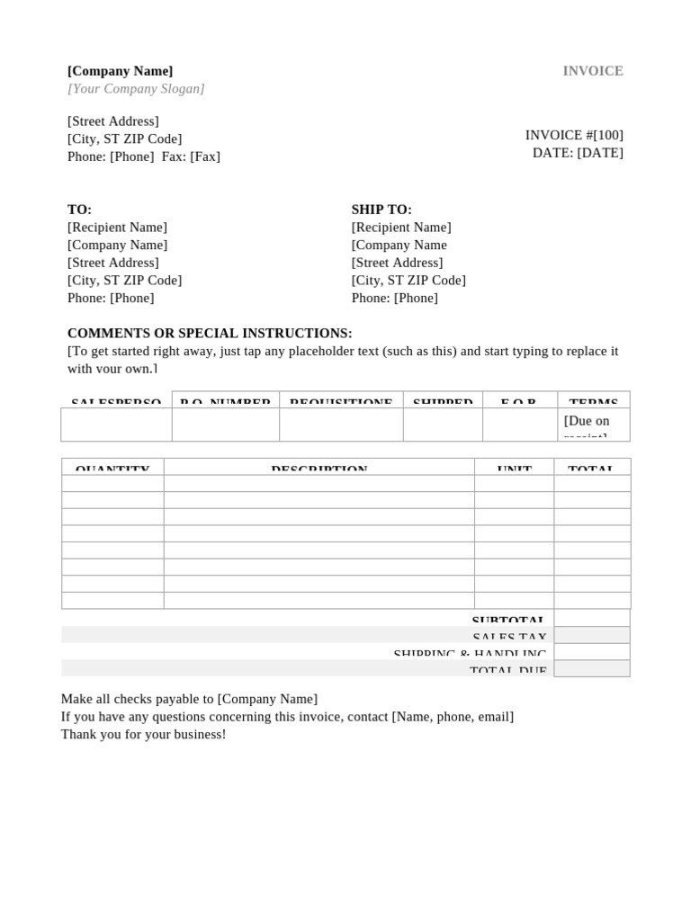 Invoice Document | PDF