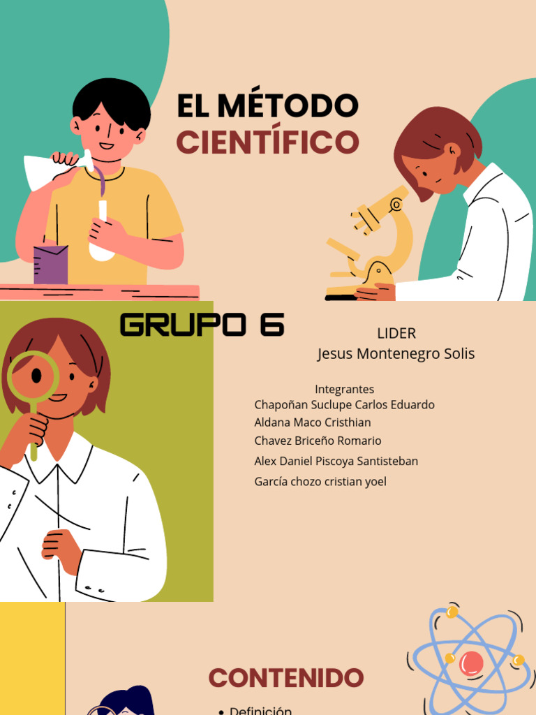 Presentación de Método Científico Ciencias Ilustrado Colorido | PDF ...