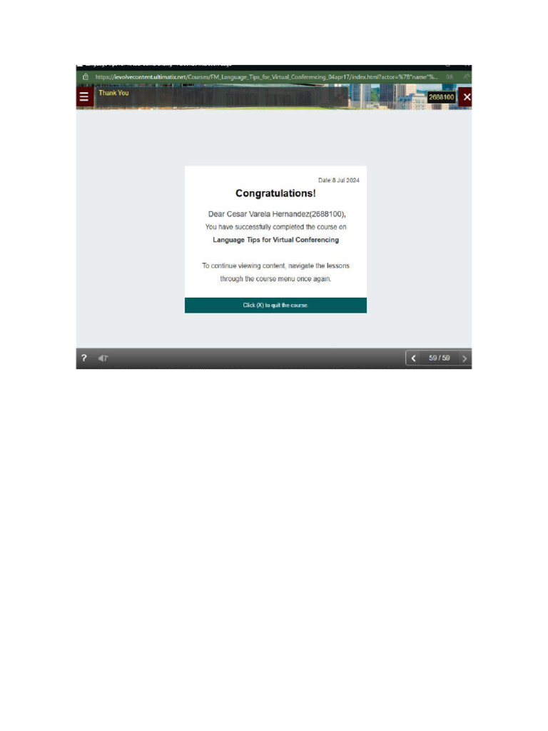Language Tips For Virtual Conferencing - WBT ID 49805 | PDF