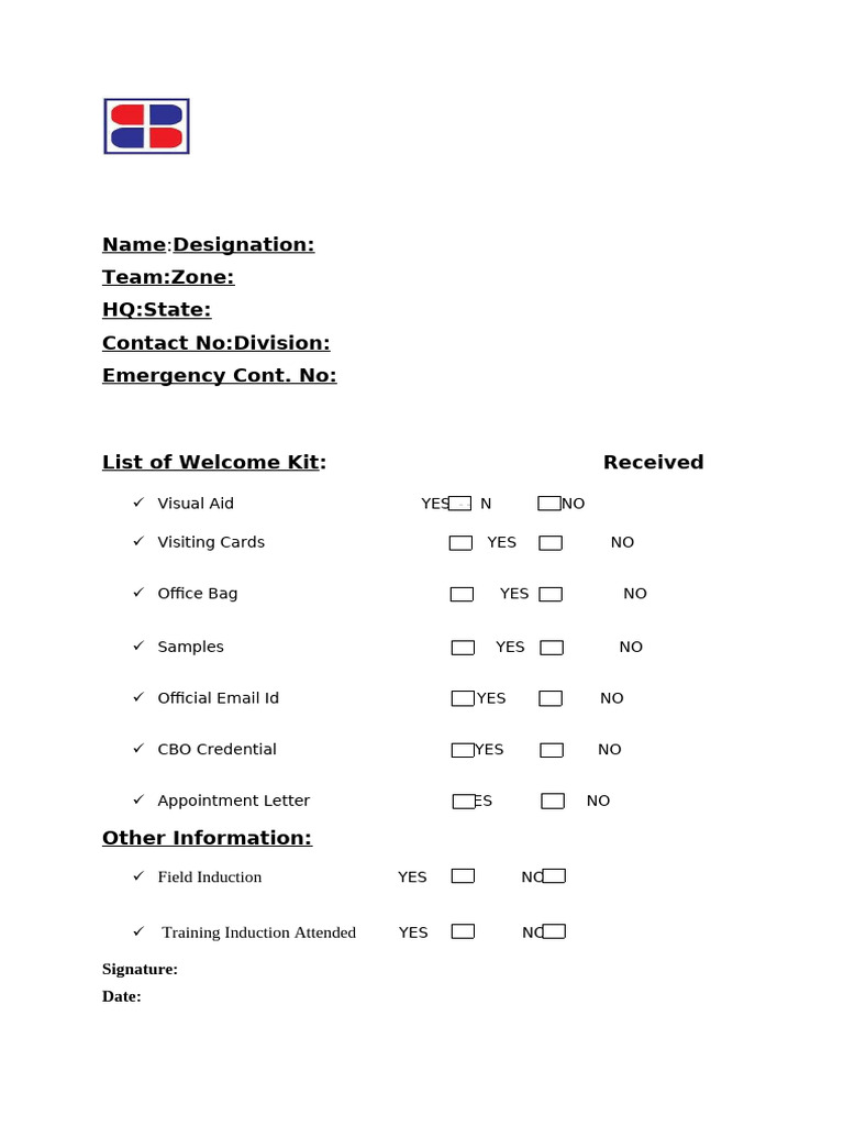 Welcome Checklist - BB | PDF
