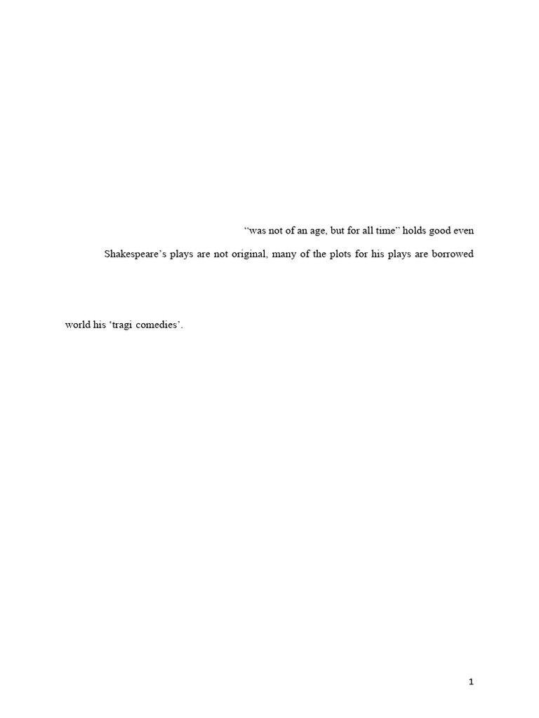 The Tempest: Themes and Characters | PDF | William Shakespeare | The ...