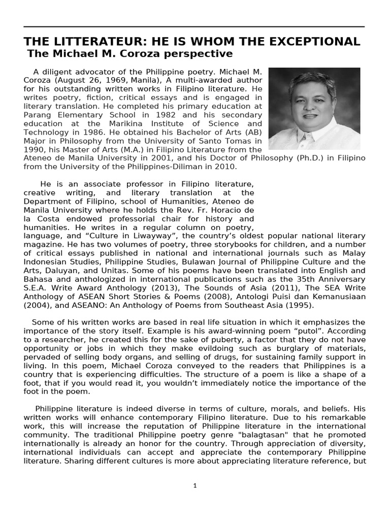 Understanding MIchael Coroza | PDF | Classics